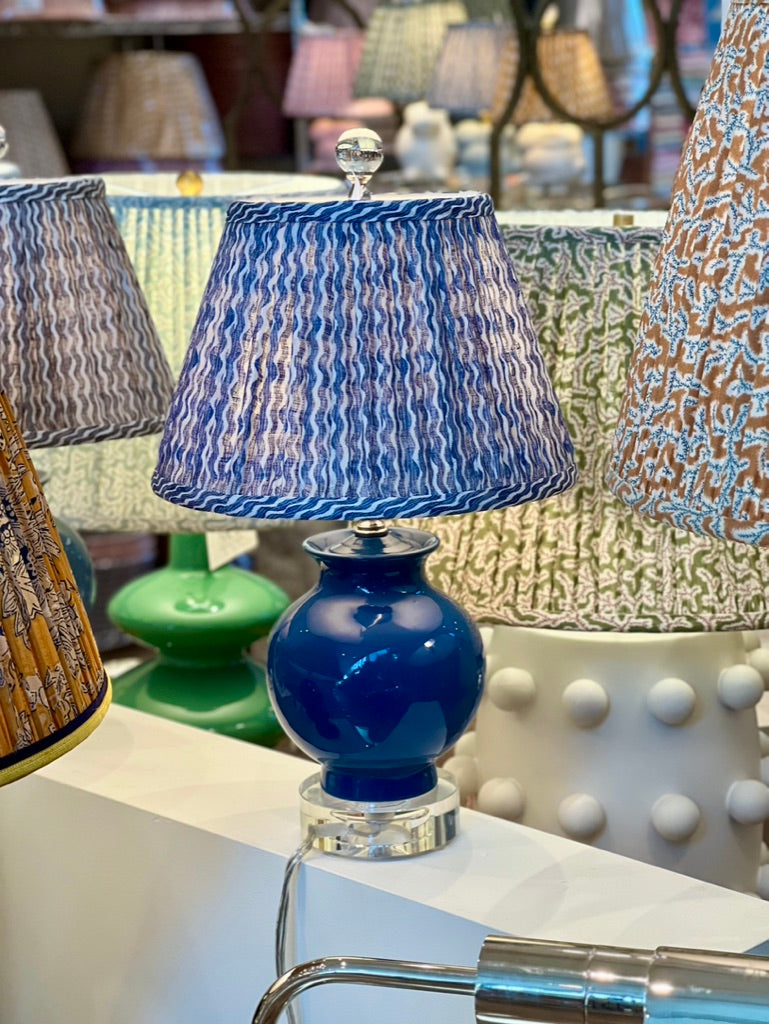 Fermoie Blue Popple Lampshade