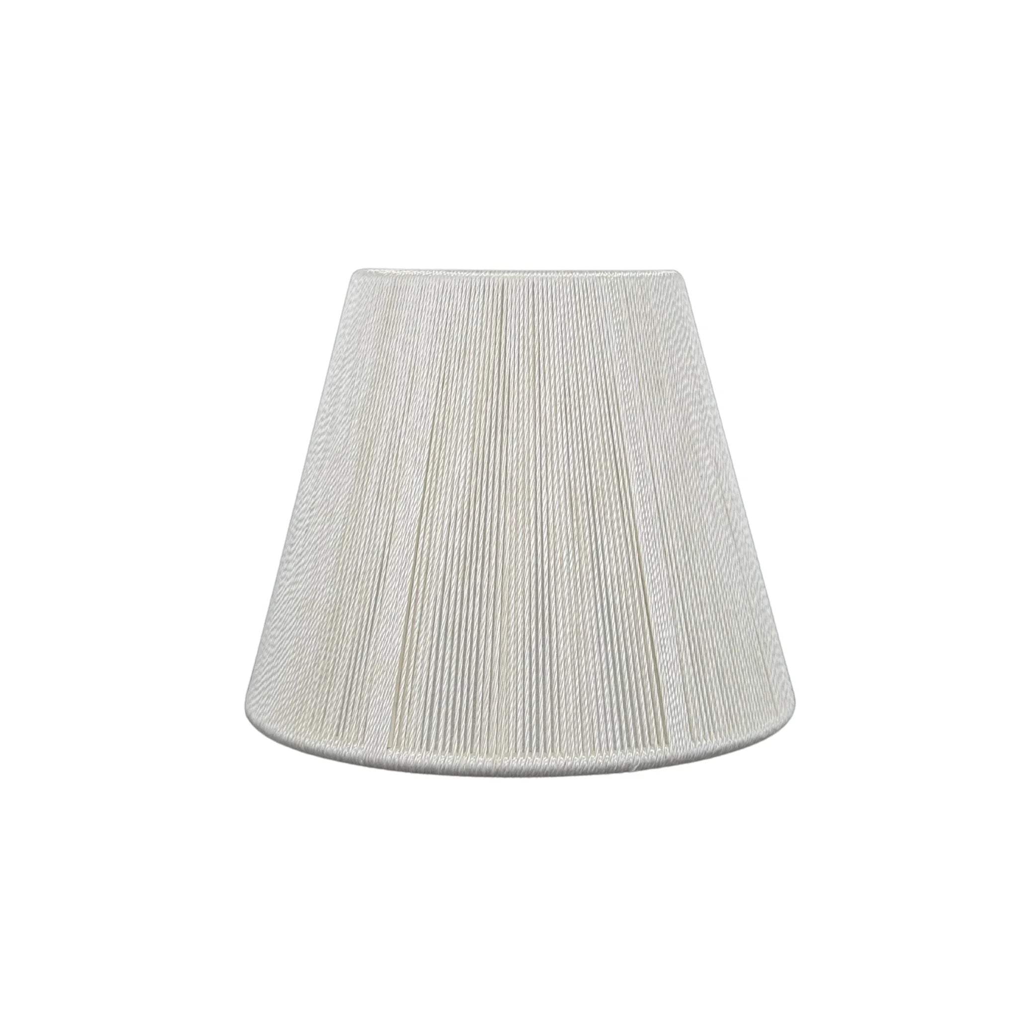 Off-White Silk String Chandelier Shade | Luxury Lighting