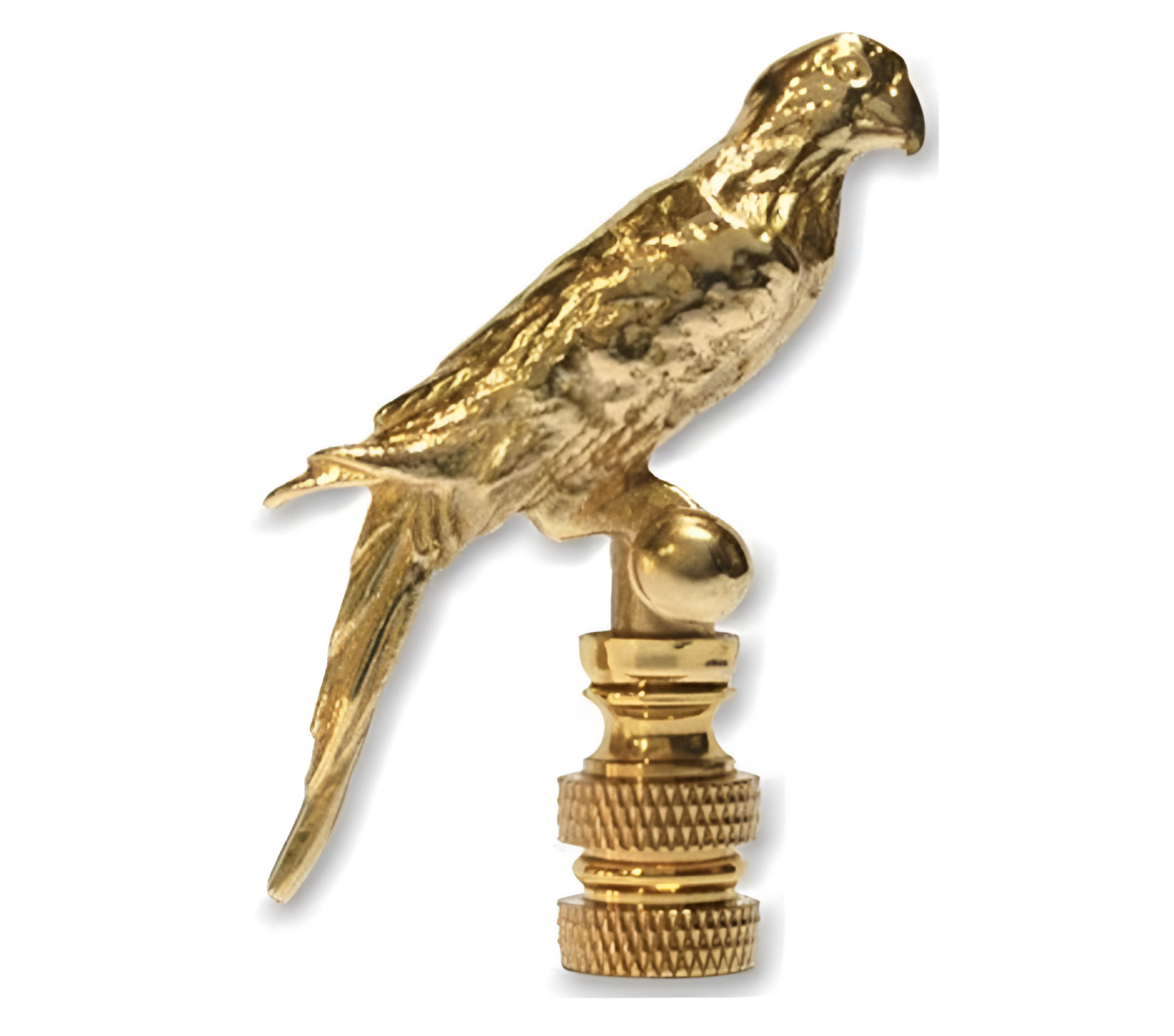Polished Brass Parrot Finial