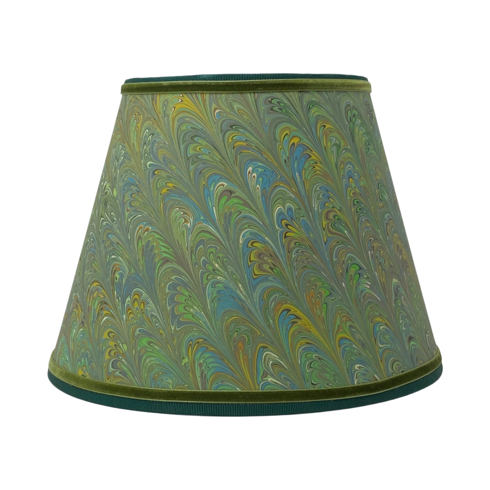 Starling - Green Marbled Paper Lampshade
